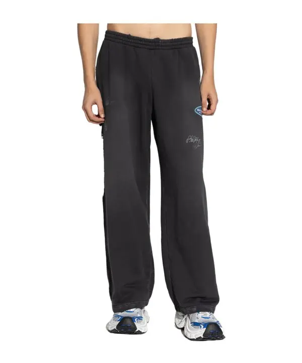 Balenciaga Logo Patch Baggy Sweatpants