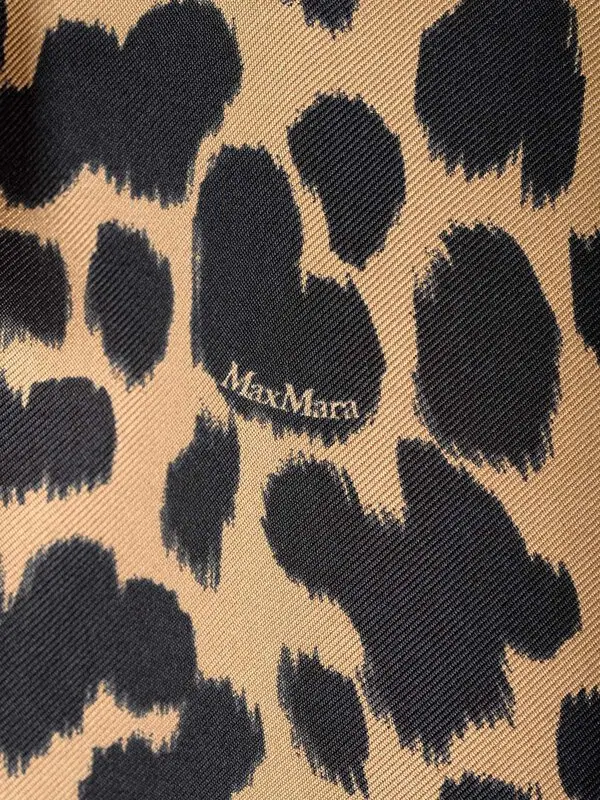 Max Mara Leopard Print Long-sleeve Button-up Shirt