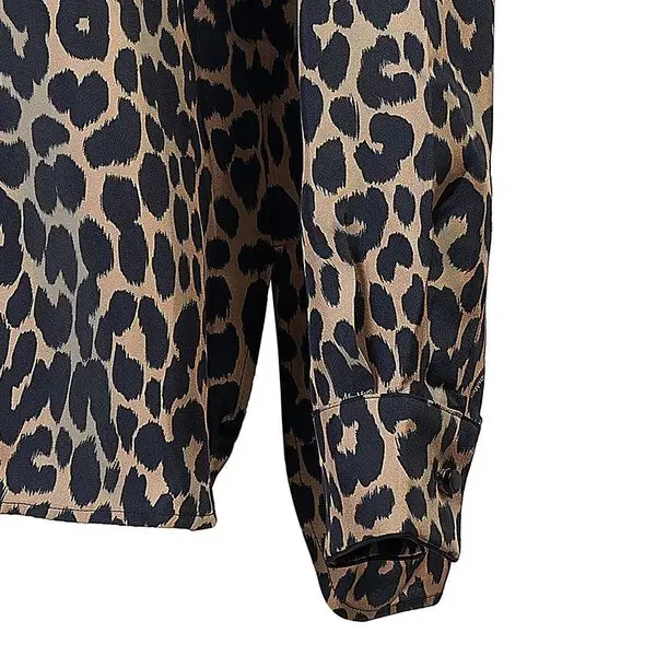 Max Mara Leopard Print Long-sleeve Button-up Shirt