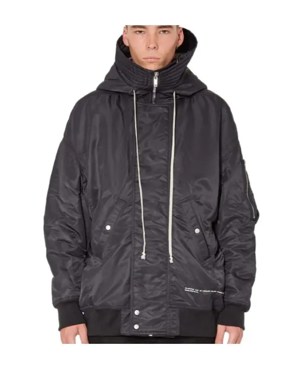 Rick Owens Logo-patch Hooded Jacket