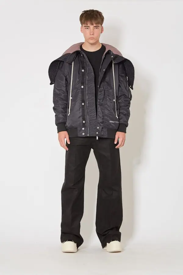 Rick Owens Logo-patch Hooded Jacket