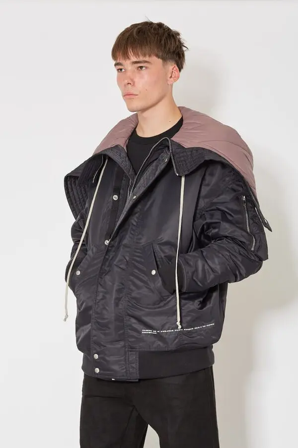Rick Owens Logo-patch Hooded Jacket