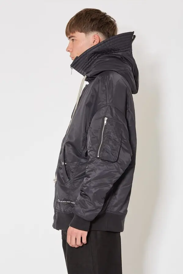 Rick Owens Logo-patch Hooded Jacket