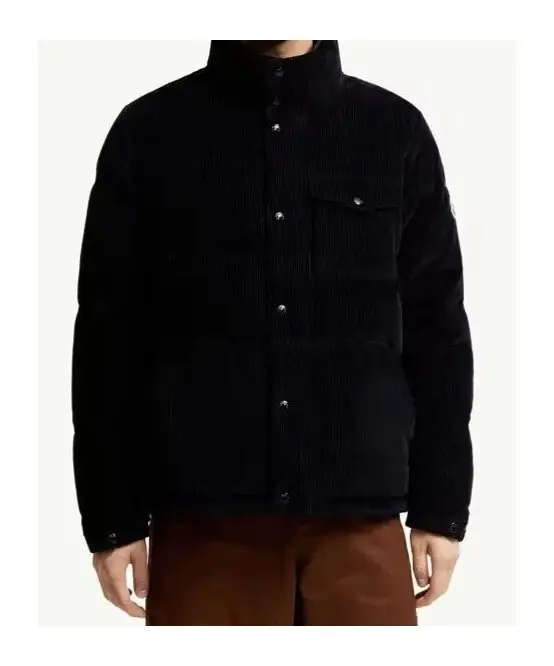 Moncler Serrant Padded Jacket With Stand Collar And Zip Fastening