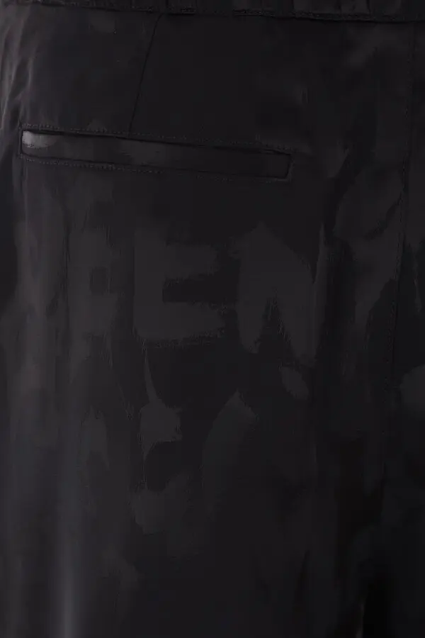 Alexander McQueen Logo Patterned Satin Shorts