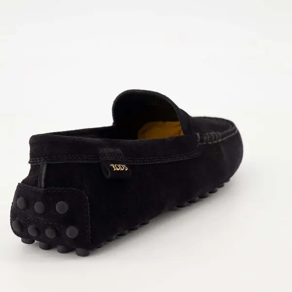 TOD'S Gommino Suede Loafers - Black