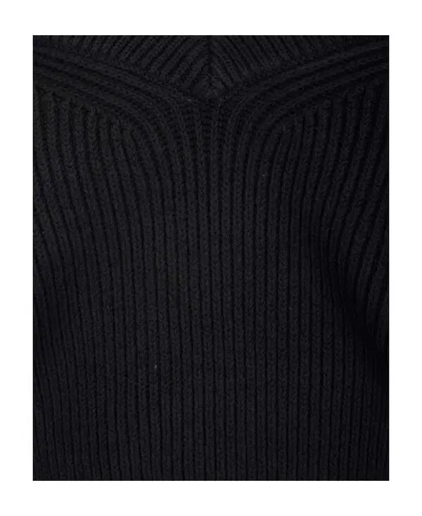 Alexander Wang Off-shoulder Ribbed Knit Jumper