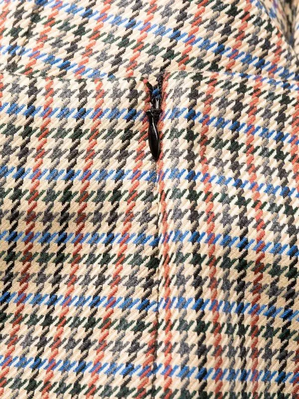 Stella McCartney Mona Flared Houndstooth Trousers - Nude