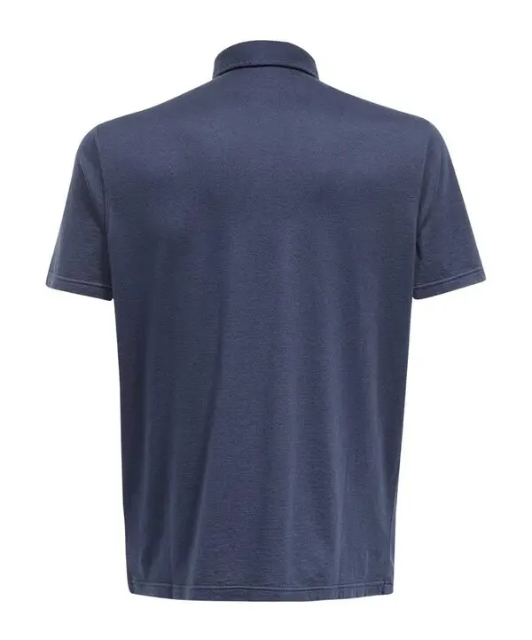 Kiton Short-sleeved Polo Shirt - Blue