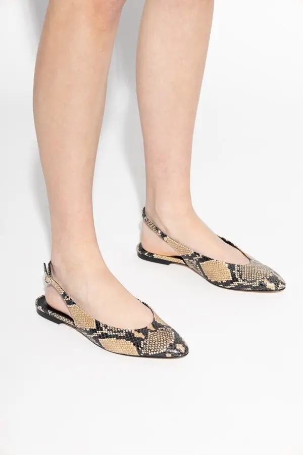 AeydĒ Amelia Slingback Flats - Hazelnut
