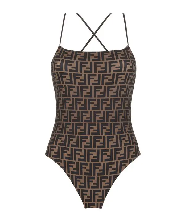Fendi Reversible Striped One-piece Swimsuit