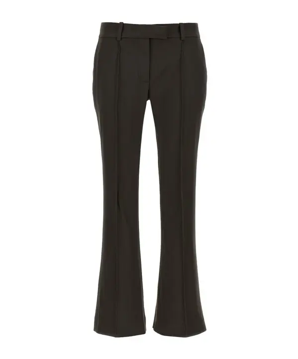 Attico Belt Loops Flared Trousers
