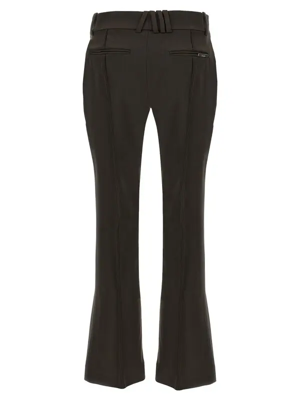 Attico Belt Loops Flared Trousers