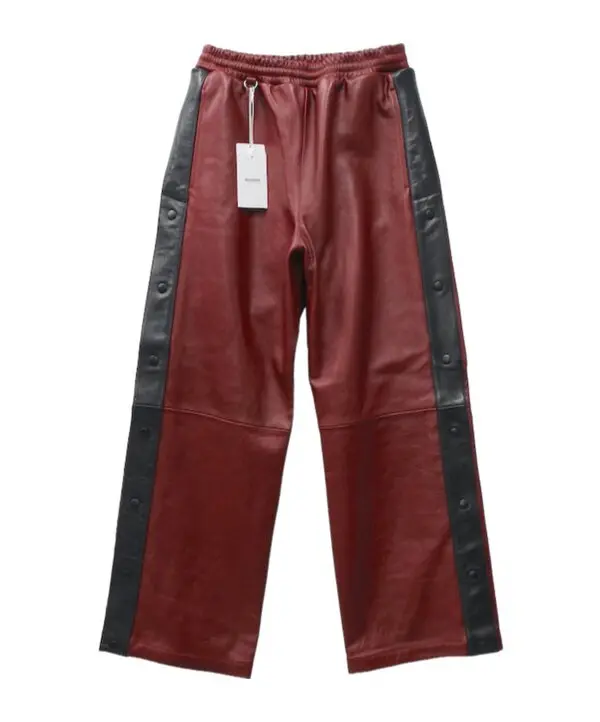 DOUBLET Grained Sheepskin Basketball Pants With D-ring Detail