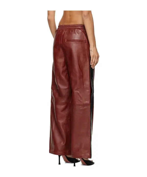 DOUBLET Grained Sheepskin Basketball Pants With D-ring Detail