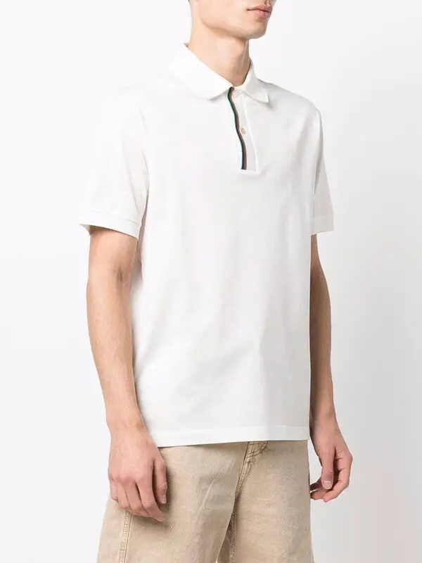 Paul Smith Signature Stripe-trim Polo Shirt
