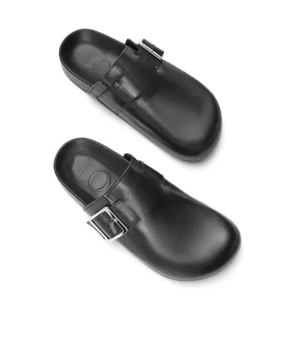 Loewe Leather Buckle Mules
