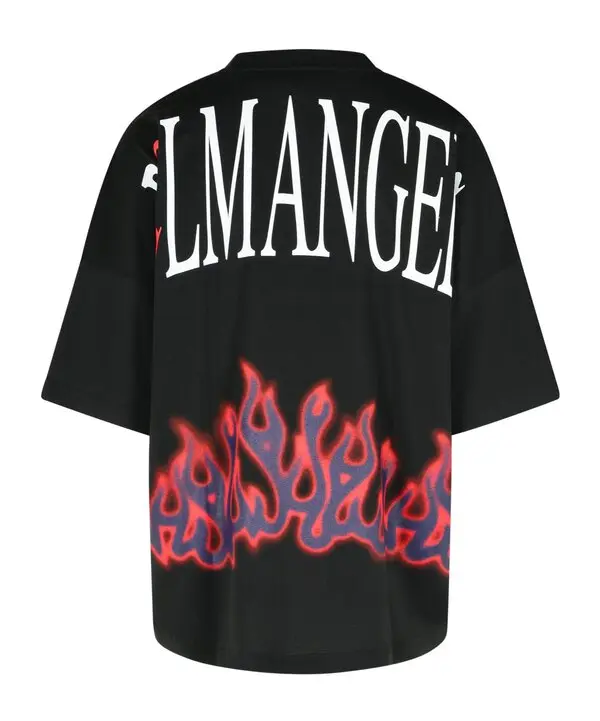 Palm Angels Flames Pattern Oversized T-shirt