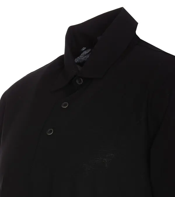 Herno Button Detailed Short-sleeved Polo Shirt - Black