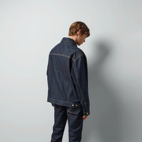 Gucci Collared Button-up Denim Jacket