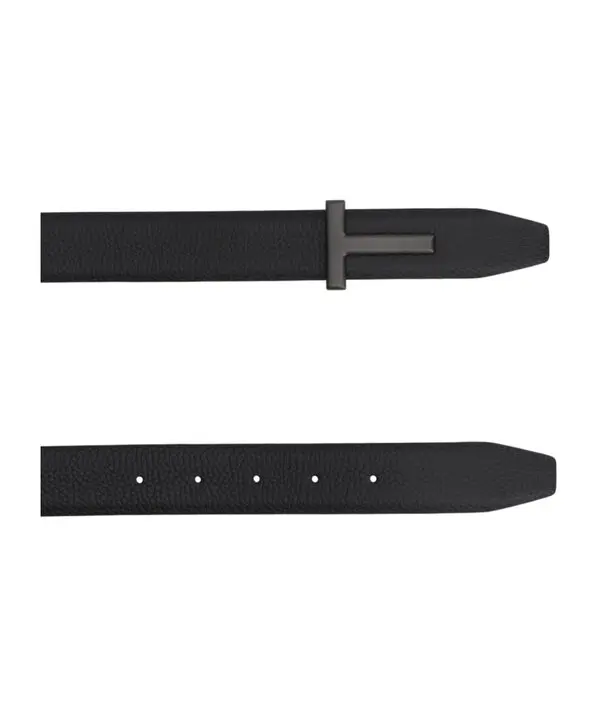 TOM FORD Logo Buckle Belt - Black