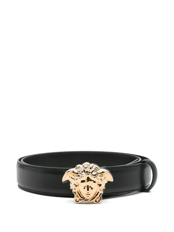 Versace Medusa Buckle Belt - Black