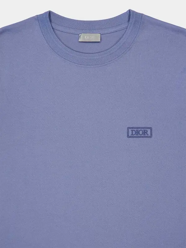 Dior Logo Embroidered Crewneck T-shirt