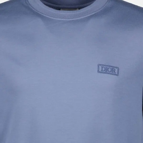 Dior Logo Embroidered Crewneck T-shirt