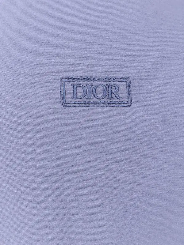 Dior Logo Embroidered Crewneck T-shirt