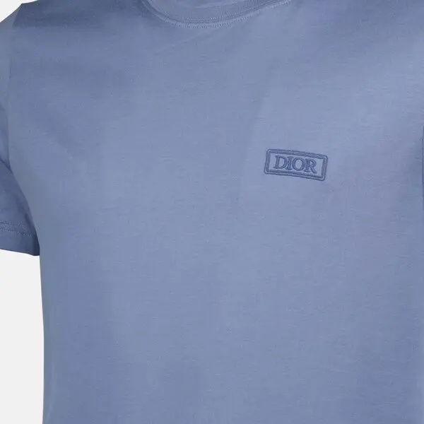 Dior Logo Embroidered Crewneck T-shirt