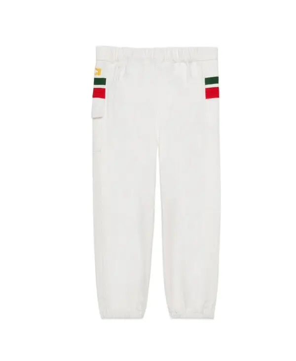 Gucci Original Tapered Jeans With Embroidered Logo And Stripe Details