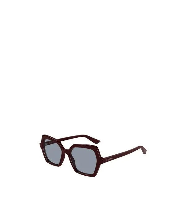 Alexander McQueen Geometric Frame Sunglasses - Red