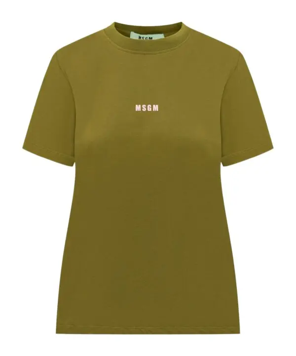 MSGM Crewneck Short-sleeved T-shirt