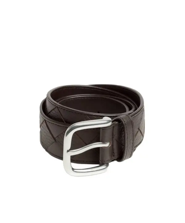 Bottega Veneta Intrecciato Taurillon Leather Belt - Soft Candy