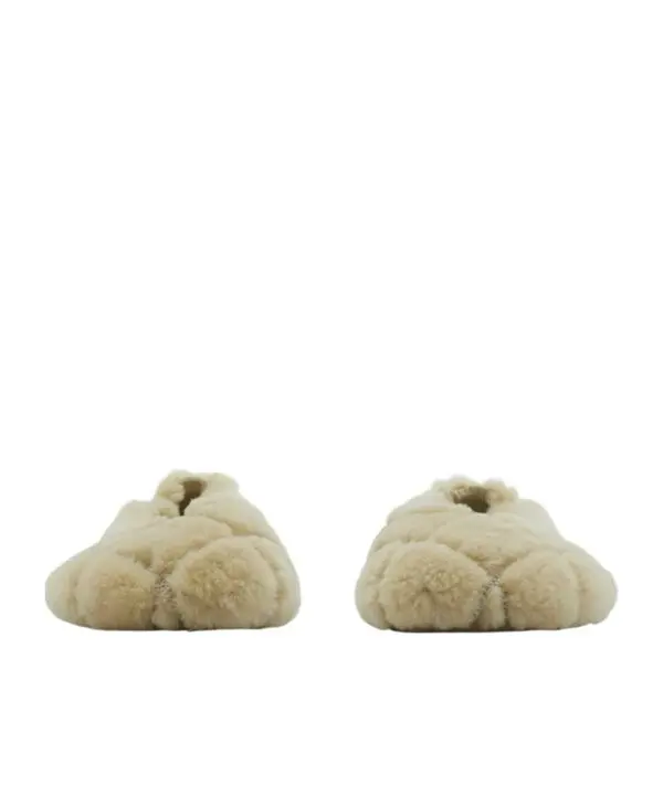 Burberry Square Toe Slip-on Ballerinas
