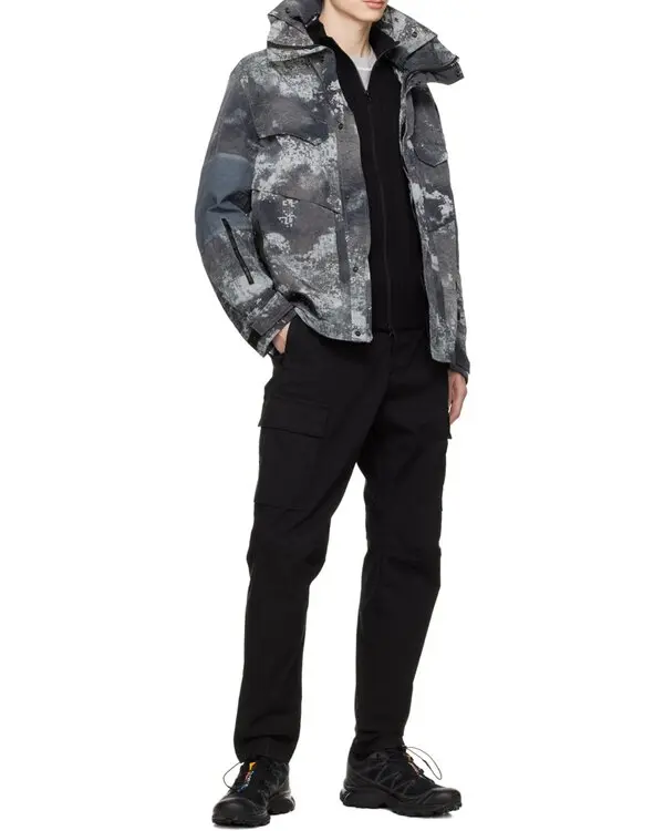 Stone Island Work Casual Pants With Logo Badge