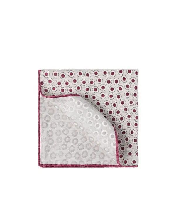 Brunello Cucinelli Polka-dot Pocket Square Scarf - Cherry Color