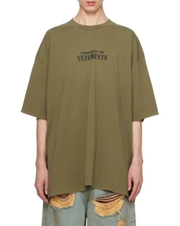 Vetements Property Of Cotton T-shirt
