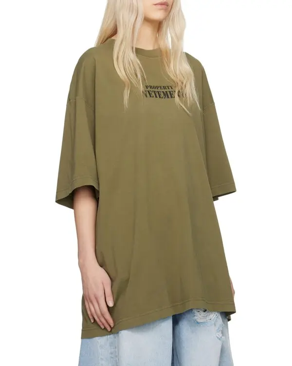 Vetements Property Of Cotton T-shirt