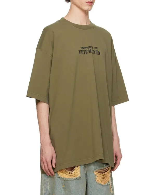 Vetements Property Of Cotton T-shirt