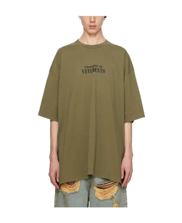 Vetements Property Of Cotton T-shirt