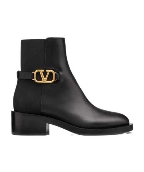 Valentino Garavani Vlogo Signature Ankle Boots - Black
