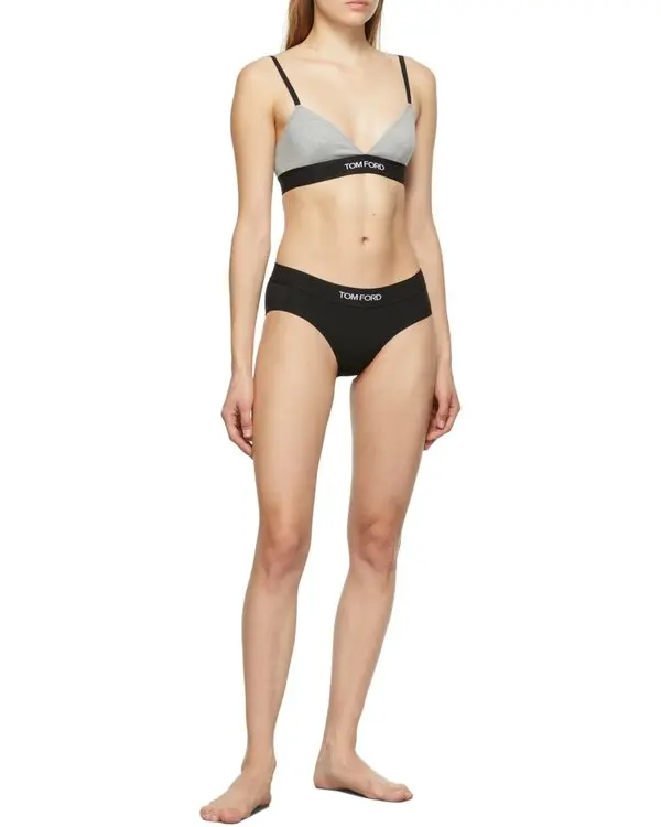 TOM FORD Signature Logo Waistband Briefs - Black