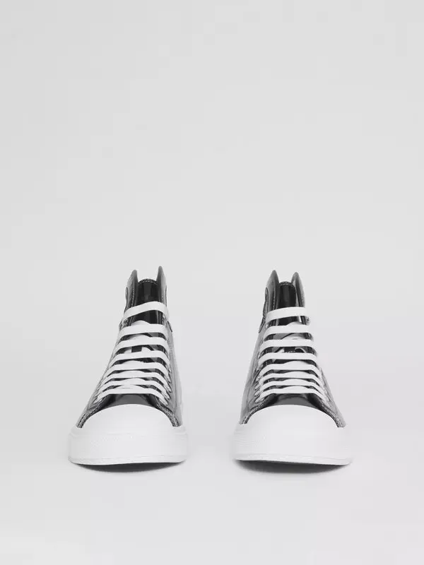 Burberry High-top Sneakers With Porthole Detail