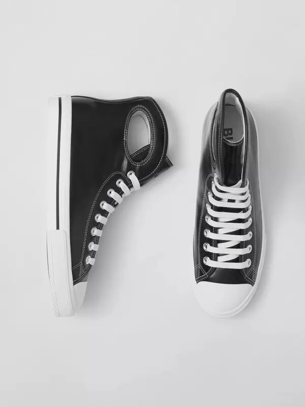 Burberry High-top Sneakers With Porthole Detail