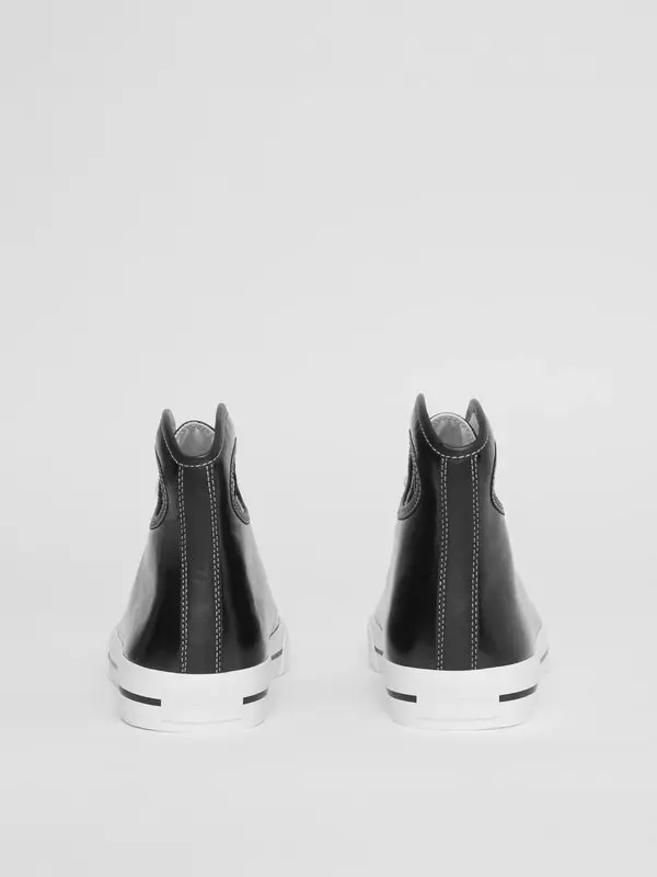 Burberry High-top Sneakers With Porthole Detail