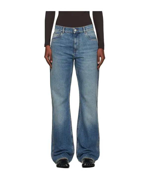 Coperni Mid-rise Logo Detail Jeans