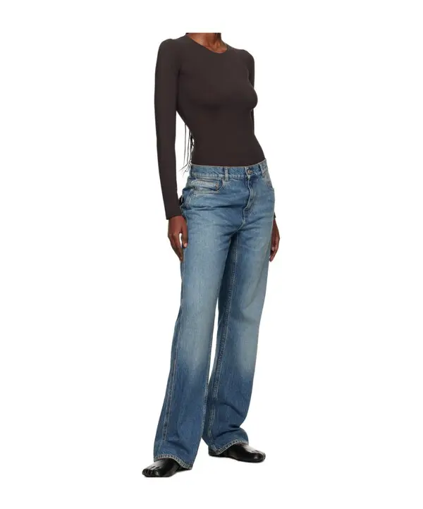 Coperni Mid-rise Logo Detail Jeans