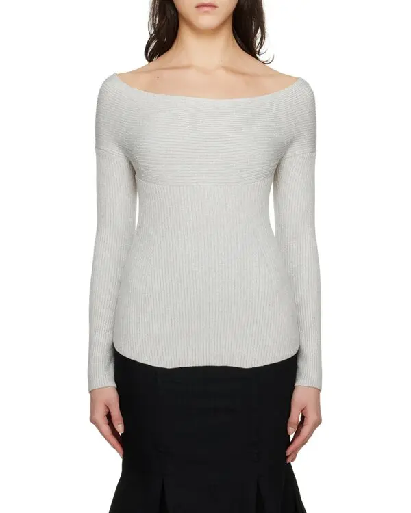 Khaite Salma Open-back Top - Gray