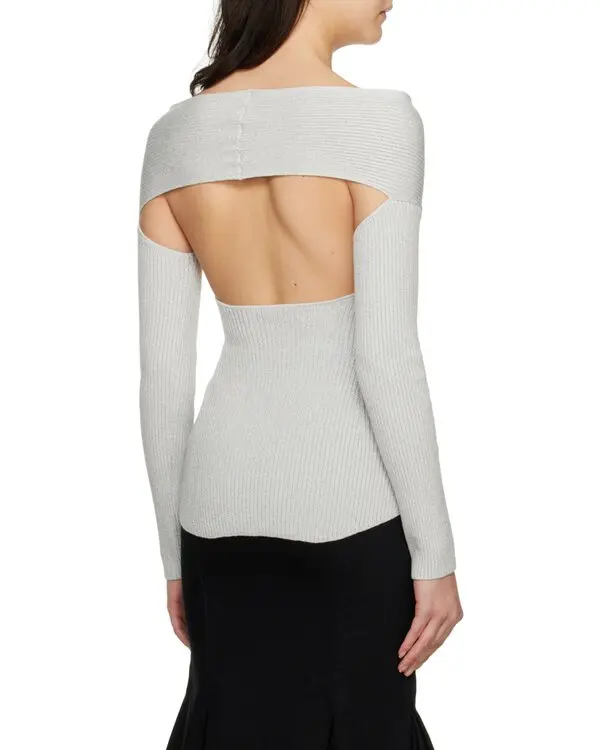Khaite Salma Open-back Top - Gray